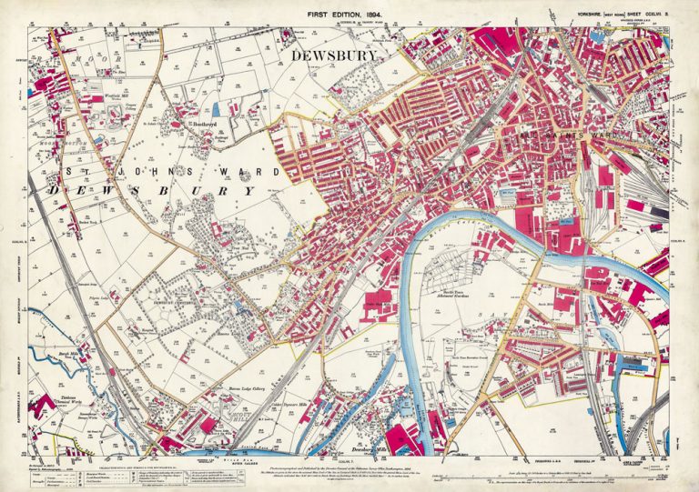1893/4 OS 25inch Maps of Dewsbury and the surrounding areas. - Dewsbury ...