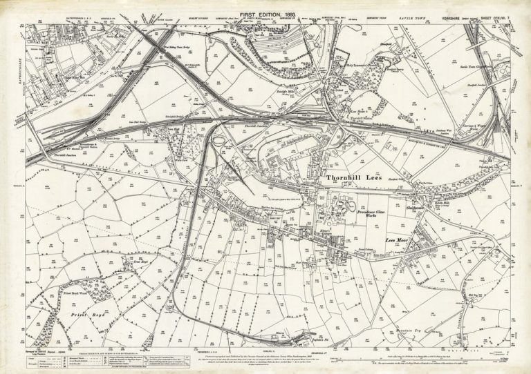 1893/4 OS 25inch Maps of Dewsbury and the surrounding areas. - Dewsbury ...