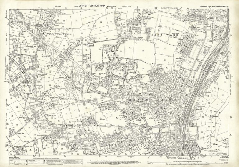 1893/4 OS 25inch Maps of Dewsbury and the surrounding areas. - Dewsbury ...