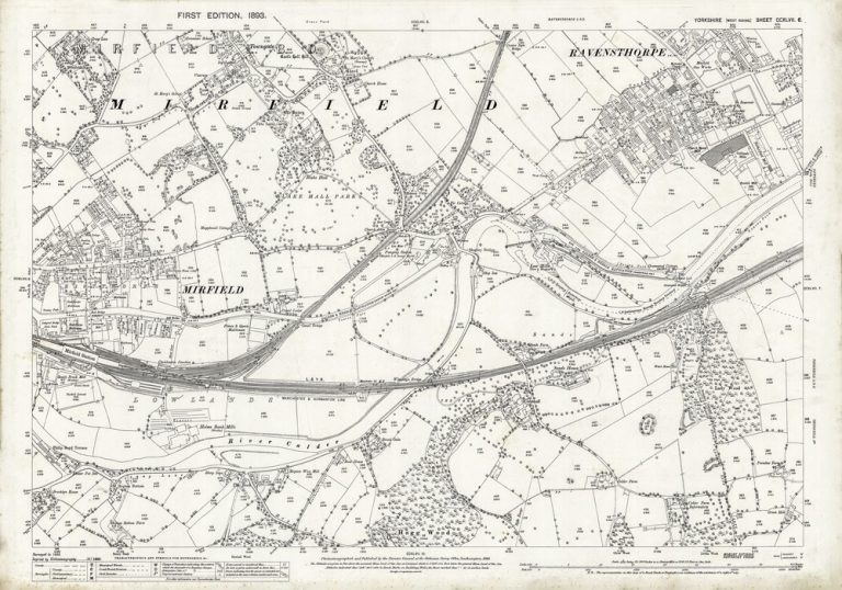 1893/4 OS 25inch Maps of Dewsbury and the surrounding areas. - Dewsbury ...