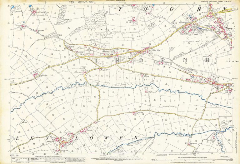 1893/4 OS 25inch Maps of Dewsbury and the surrounding areas. - Dewsbury ...