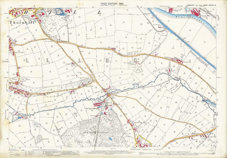 1893/4 OS 25inch Maps of Dewsbury and the surrounding areas. - Dewsbury ...